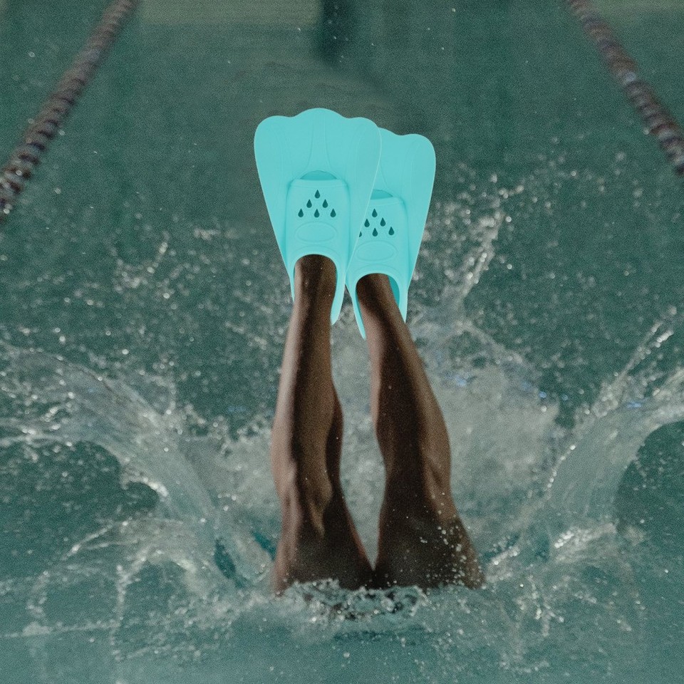 1 Pair Silicone Swimming Floating Fins Snorkeling Training Flippers Flippers | eBay UK