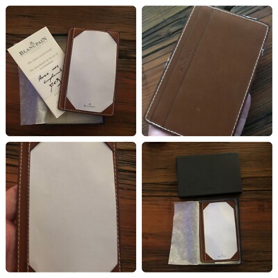 Blancpain leather Notepad Journal Note Jotter Wallet Card Holder | eBay
