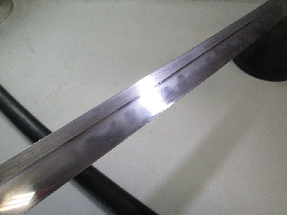 OLD JAPANESE KATANA SAMURAI SWORD W SCABBARD SIGNED KANETOSHI ACTIVE ...