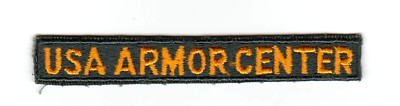 US ARMY USA ARMOR CENTER Patch | eBay