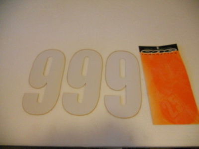 One Industries "Nine" "9" Racing Number Decals Set of 3 | eBay