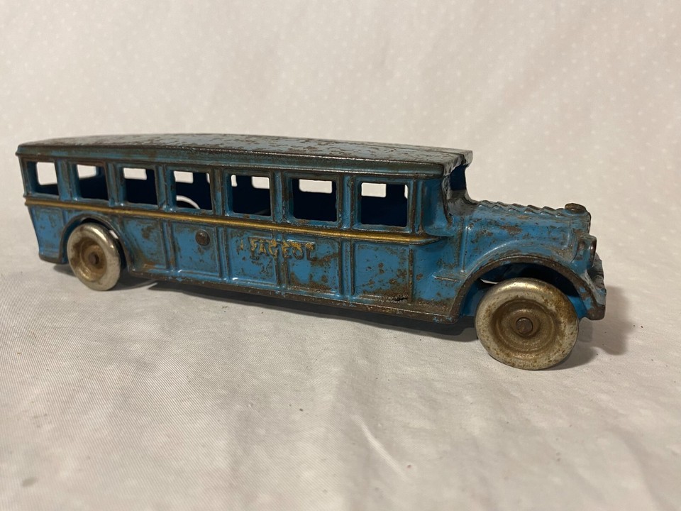 ARCADE FAGEOL SAFETY COACH CAST IRON TOY BUS U-35 | eBay