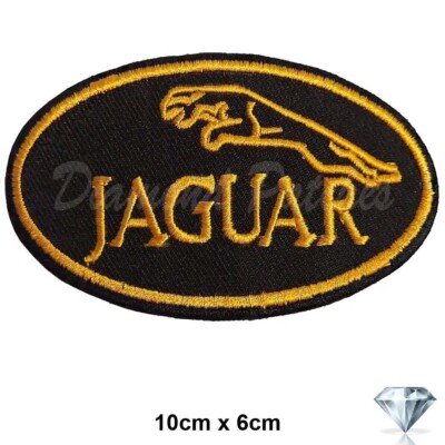 Jaguar embroidery patch iron sew on car Fuel oil racing fashion badge ...