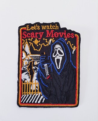 Iron-on Patch Embroidered Patch Black Humour Scream Scary Movies ...