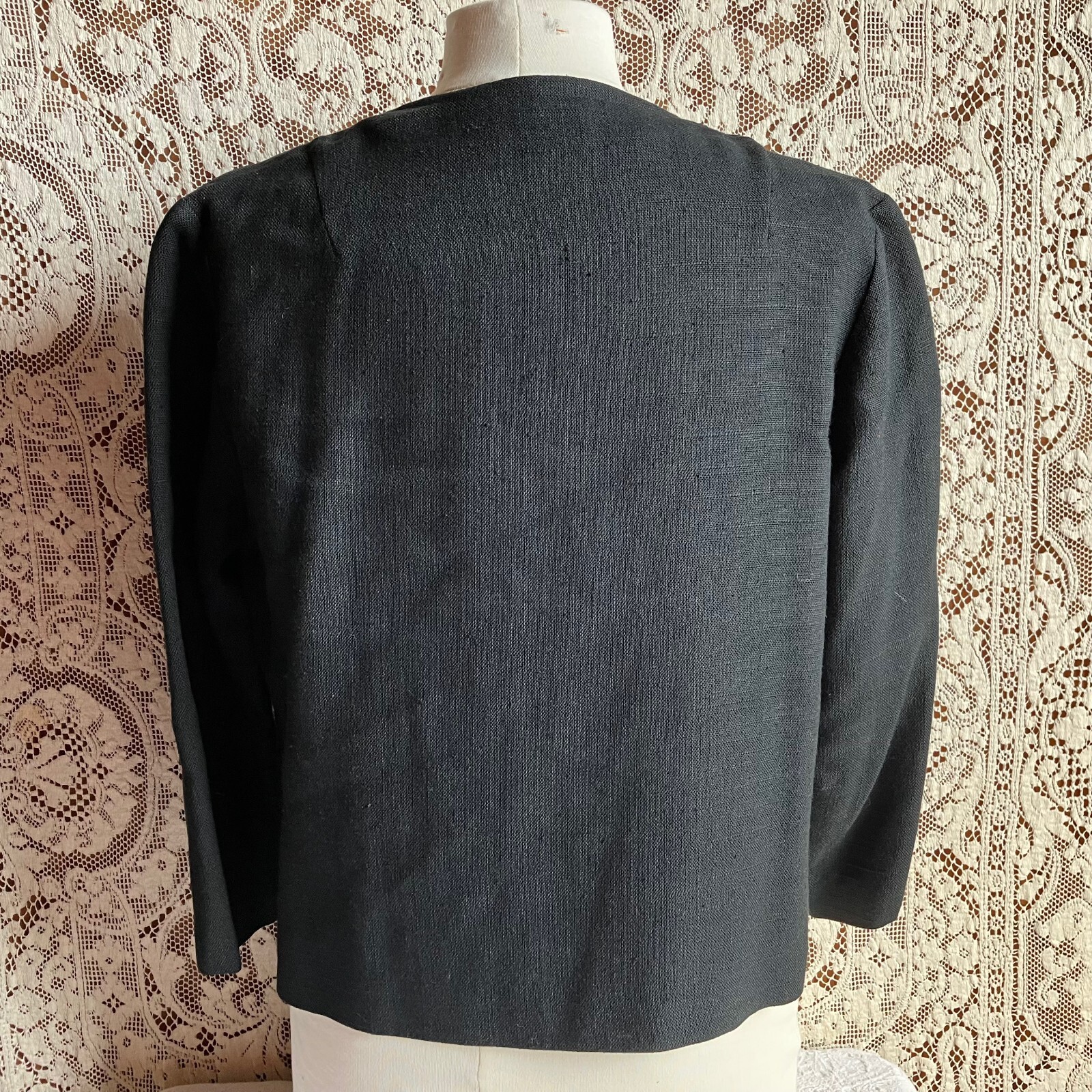 Vintage 1960s Majestic Black Boxy Suit 36 Bust 28 Wai… - Gem