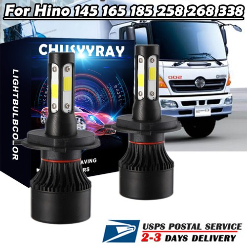 Canbus LED Headlight Light Bulb Conversion Kit For Hino 145 165 185 258 ...