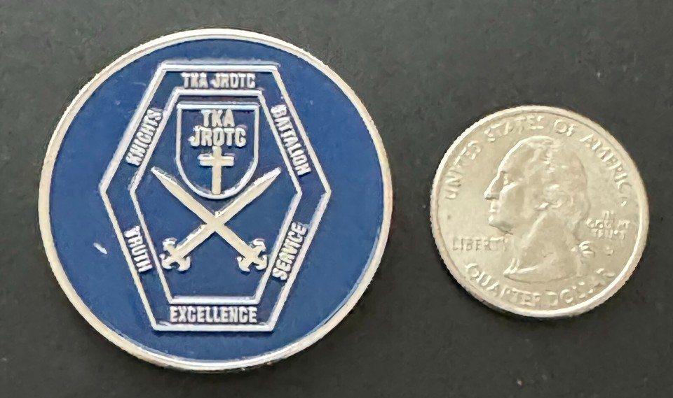 Knights Battalion JROTC Leadership Excellence Military Challenge Coin ...