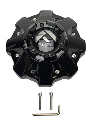 Fuel Off-Road Gloss Black Wheel Center Cap 1002-48GB W/ Screws Flat ...