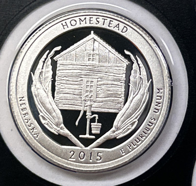 2015 S SILVER PROOF Homestead NATIONAL PARK QUARTER 90% SILVER | eBay