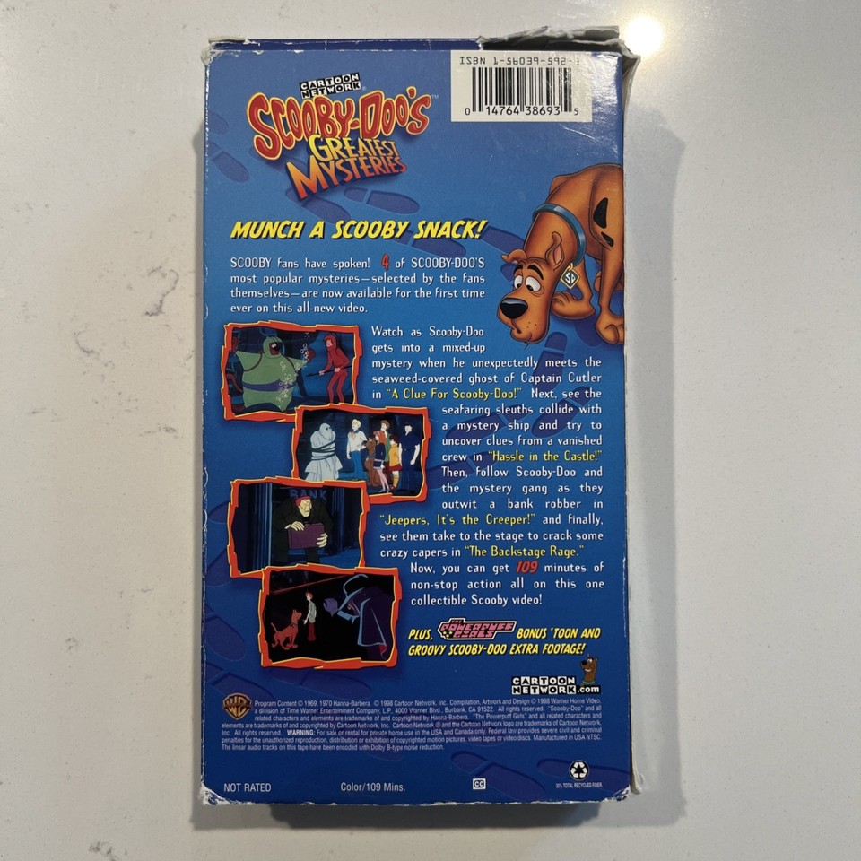 Scooby Doo’s Greatest Mysteries Cartoon Network VHS | eBay