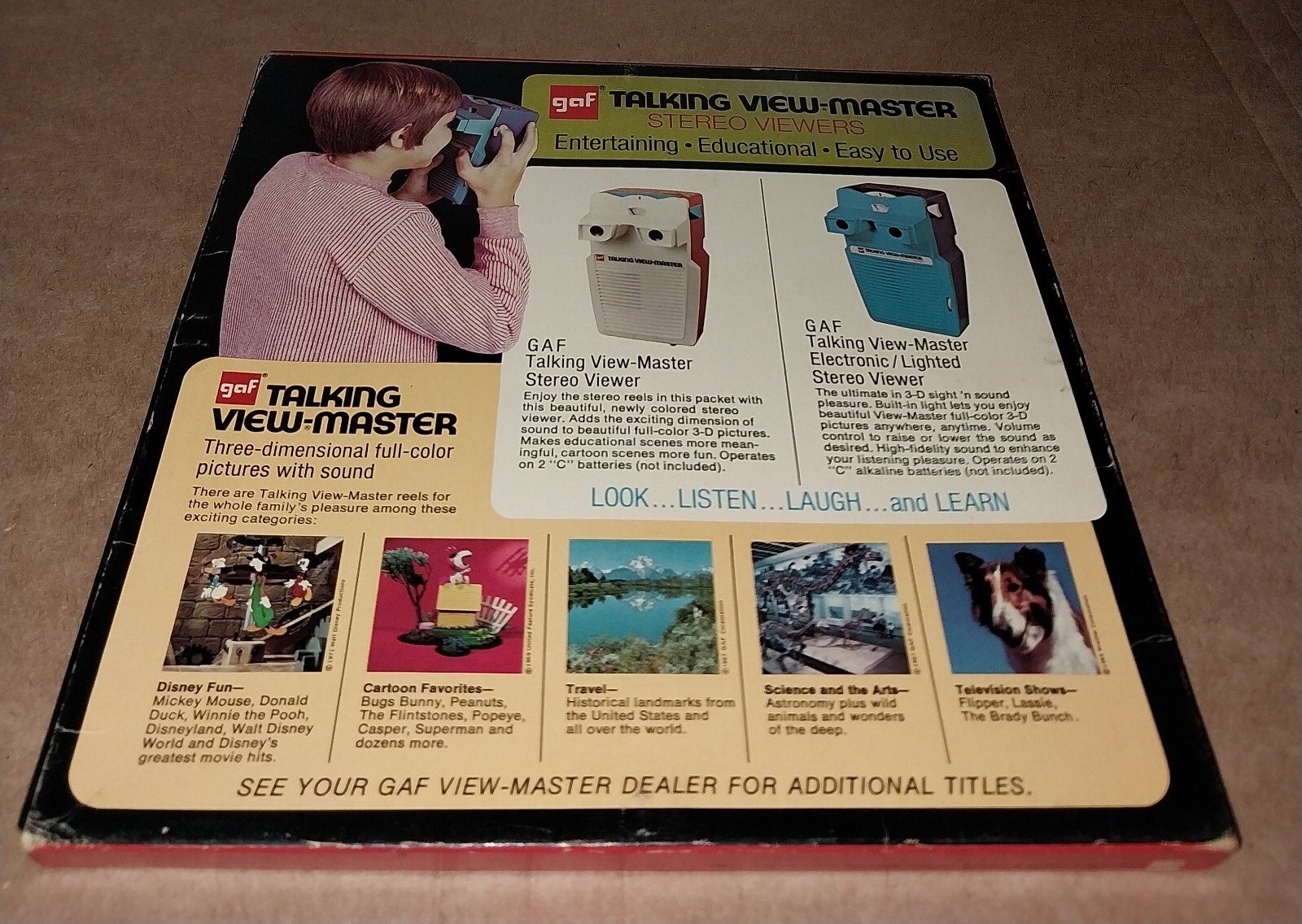 Vintage 1970s 12" G.I. Joe GAF talking View Master Reel Set (Rare) No Booklet | eBay
