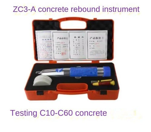 ZC3-A Mortar Sclerometer Concrete Test Hammer Sliver Schmidt Hardness ...