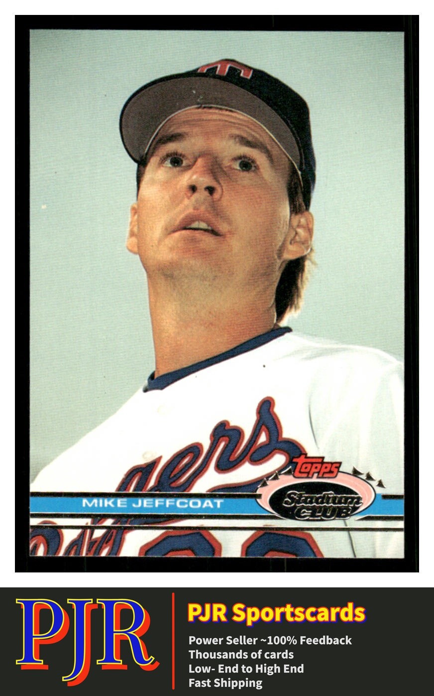 1991 Stadium Club #216a Mike Jeffcoat Texas Rangers Extra 35% Off 4+ | eBay