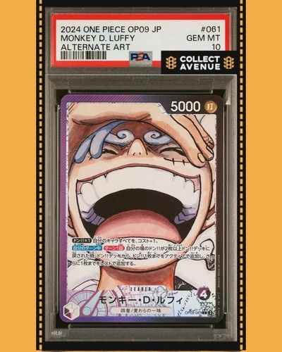 PSA 10 One Piece Monkey D. Luffy OP09-061 Leader Alt Art Japanese | eBay