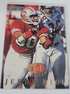 JERRY RICE 1995 Fleer TD SENSATIONS Insert #5 of 10. 49ers | eBay