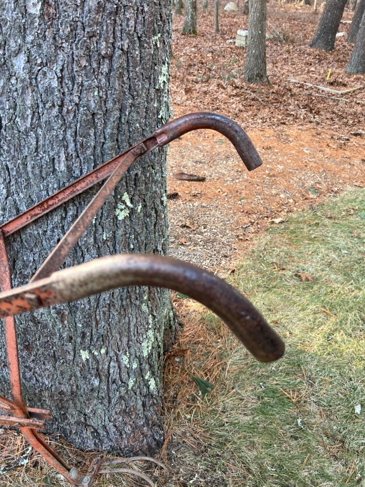 VINTAGE STEEL PUSH PLOW, FRAME & WHEEL, ANTIQUE | eBay