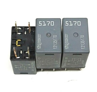 (Lot of 3) Tyco 4 Pins Relay 12135170 (5170) OEM | eBay