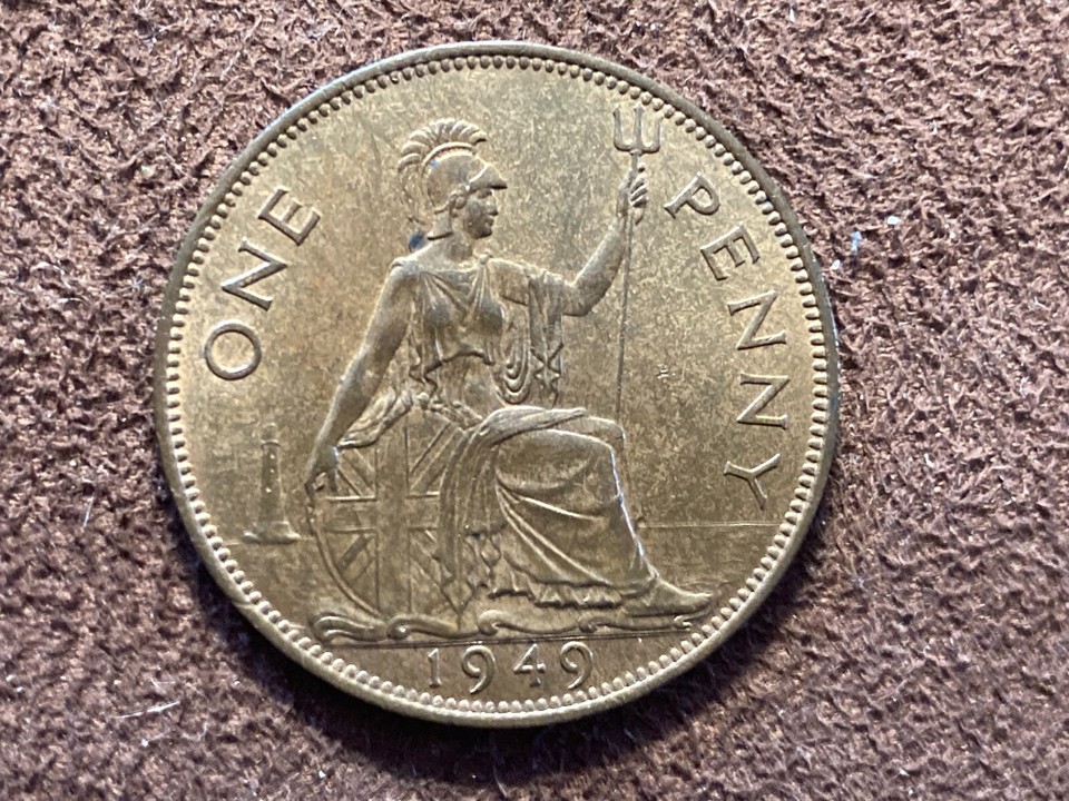 BEAUTIFUL GREAT BRITAIN 1949 PENNY NICE COLOR | eBay