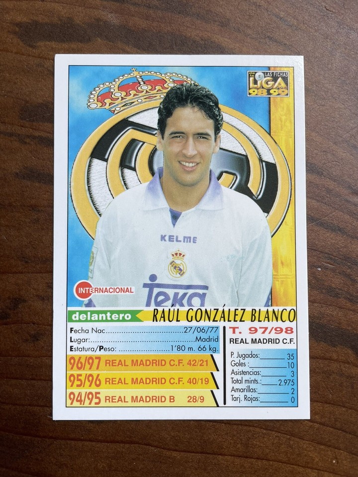 Raul 1998 Mundi Cromo Liga 98/99 #70 Real Madrid | eBay