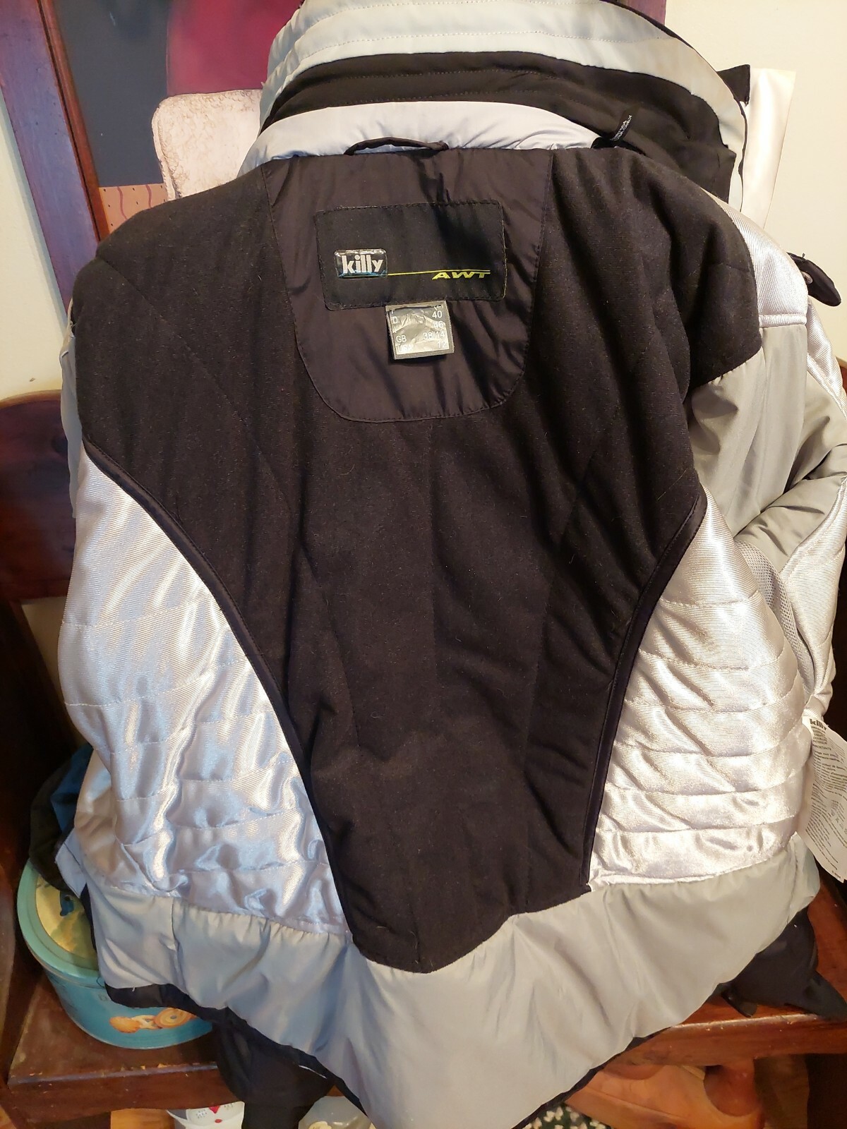 KILLY AWT BLACK/SILVER RECCO RESUE SYSTEM SKI SNOWBOARD JACKET WOMEN'S ...