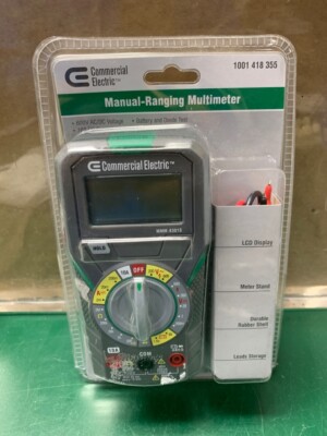 Commercial Electric Manual-Ranging Multimeter - 1001 418 355 (E10023687 ...
