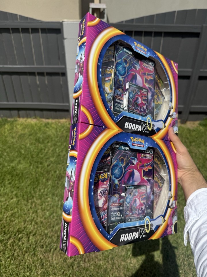 *LOT OF 2 SEALED* Hoopa V Box Pokemon TCG SEALED Evolving Skies Fusion ...
