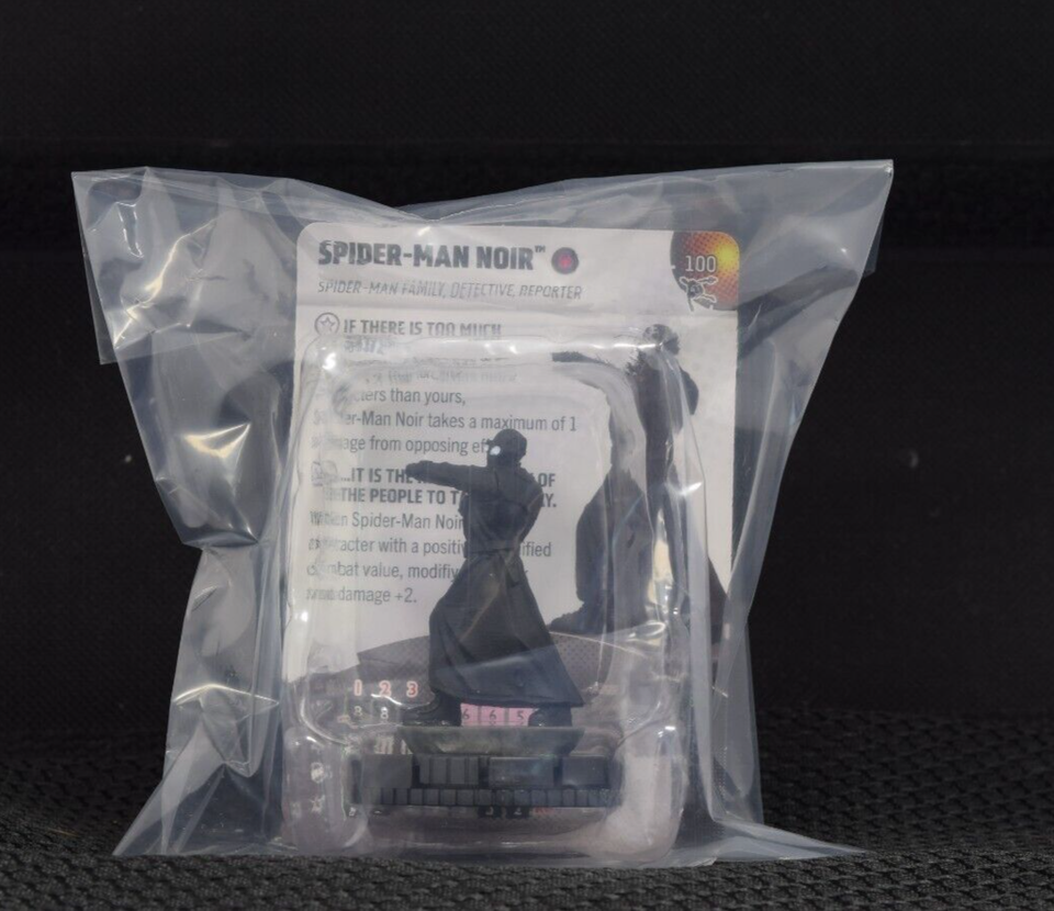 HEROCLIX SPIDER-VERSE ORGANIZED PLAY KIT SPIDER-MAN NOIR 100 + MAP Free ...
