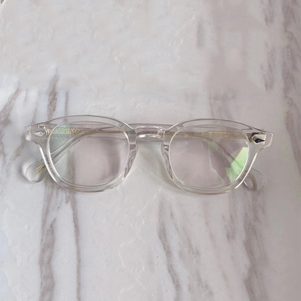 44/46/49mm Brand Design Acetate Eyeglass Frames Full Rim Glasses Johnny ...