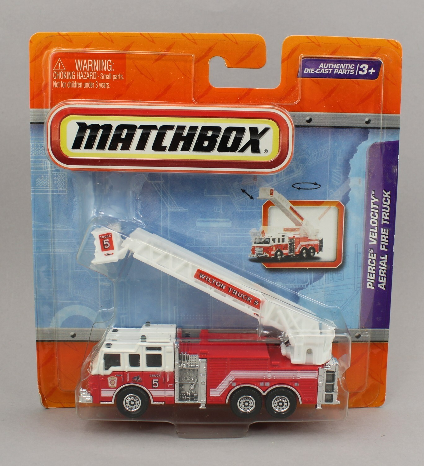 2010 Matchbox PIERCE VELOCITY Aerial FIRE TRUCK *WILTON TRUCK #5 ...