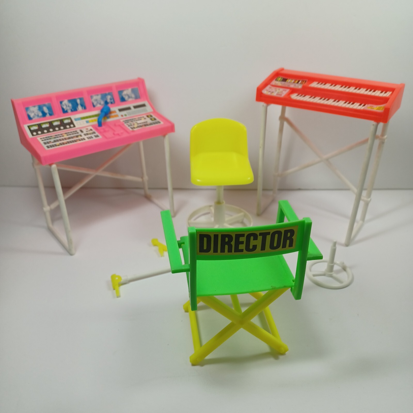 1986 Barbie Rockers Doll RECORDING STUDIO Playset Keyboard Mixer ...