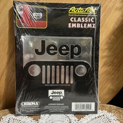 Chrome Jeep Auto Art Classic Emblemz lot of 12 Car stickers decal logo ...