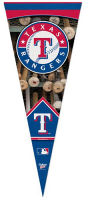 TEXAS RANGERS Classic Batrack-Style Logo Premium Felt MLB Collector's ...