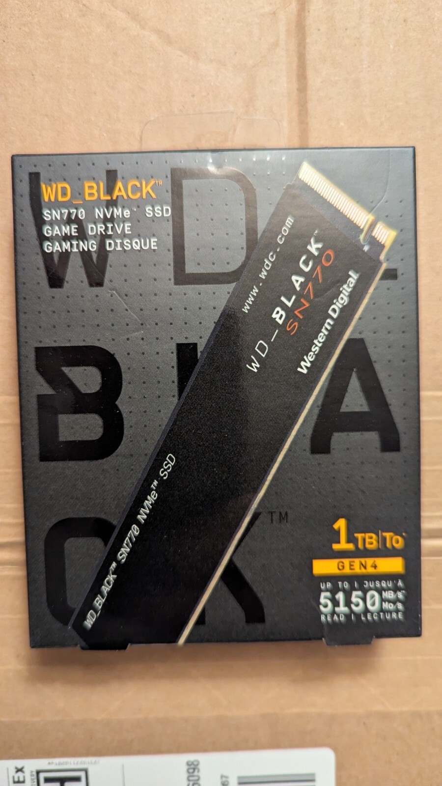 WD - BLACK SN770 1TB Internal SSD PCIe M.2 Gen 4 x4 NEW | eBay