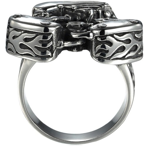 Stainless Steel Ring Retro Motorcycle Wind Engine Ring for Men and ...