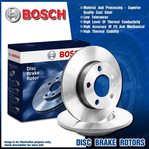 2x Front Bosch Brake Rotors for Mercedes Benz Sprinter 410D 412D 413 ...