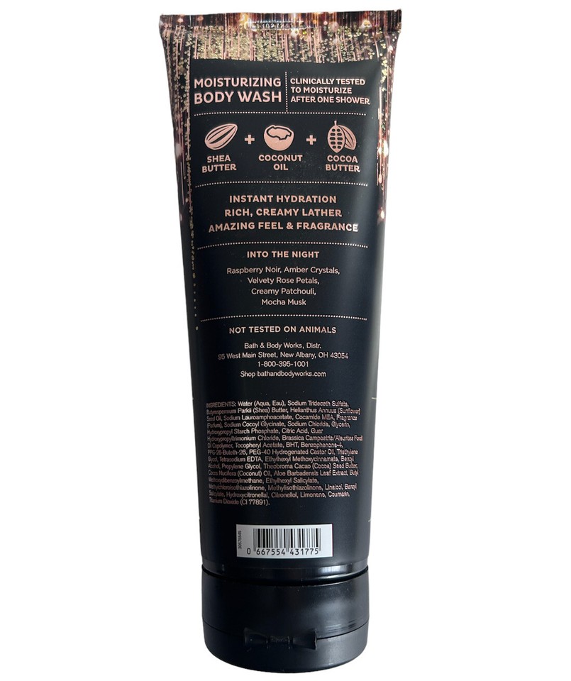 Bath & Body Works INTO THE NIGHT Moisturizing Body Wash Body Cream Set ...