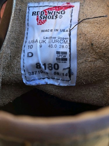 Red Wing 8180 "Kangatan" Boots 10D RARE!!!! | eBay