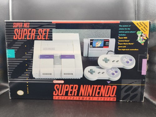 SNES Super Nintendo Super Set Console Box **BOX ONLY-NO STYROFOAM** No ...