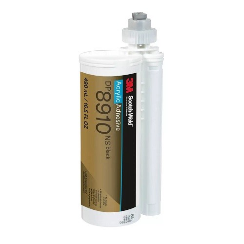 3M -Weld Acrylic Adhesive DP8910NS, Black, 490 mL Duo-Pak - (Pack of 1 ...