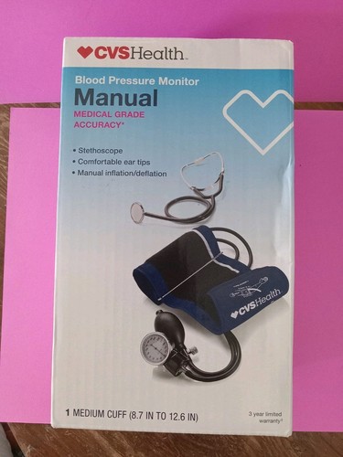 CVS Health Blood Pressure Monitor Manual Medical Grade Accuracy w ...