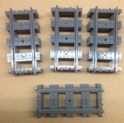 16 x GENUINE LEGO Straight Train Track for RC and Power Functions BRAND ...