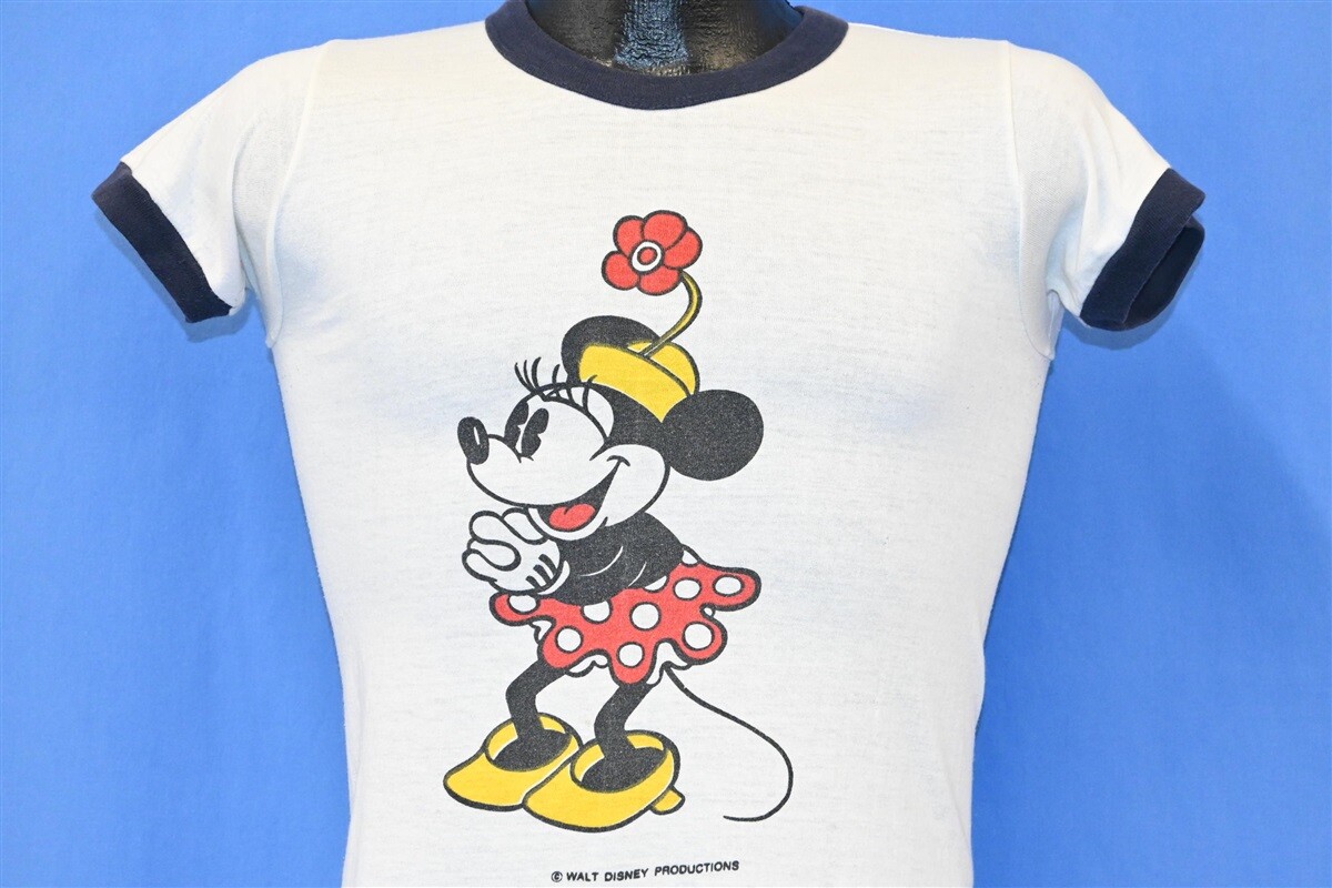 vintage 70s WALT DISNEY MINNIE MOUSE CARTOON TROPIX T… - Gem