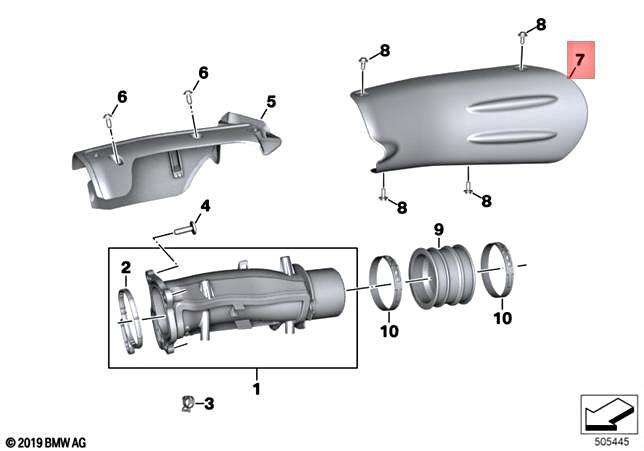 Genuine BMW K35 0L33 0L43 COVER LEFT PAINTED BLK 11619443987 | eBay