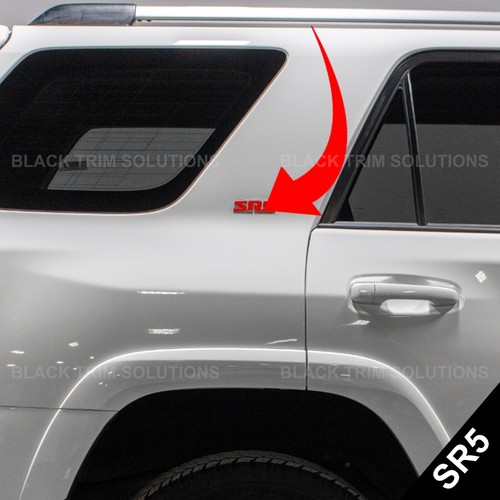For SR5 Red Overlay DECALS on Side Emblem Body For 2014-2023 Toyota ...