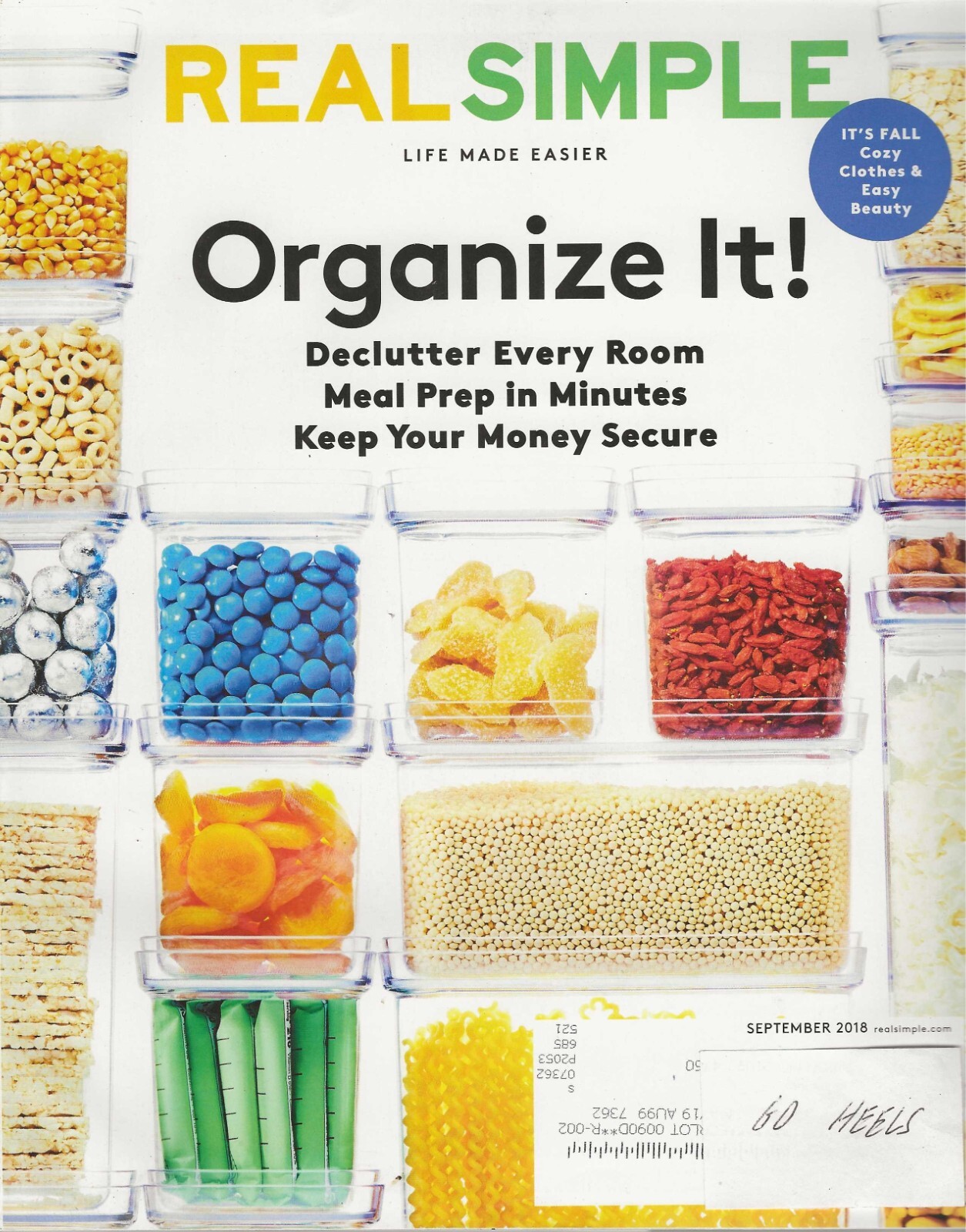 Real Simple Magazine September 2018 ORGANIZE IT! Declutter Every Room ...