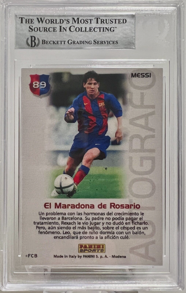Authentic Signed Lionel Messi #89 Megacracks Reprint Rookie Barca ...