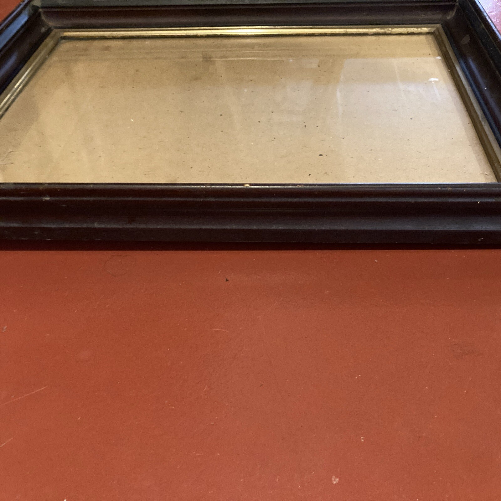 Large Antique Wood Picture Frame with Gold and Black Inner Frame Work ...