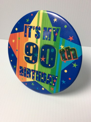 Its My 90th Birthday Pin 90 Year Old Present | eBay
