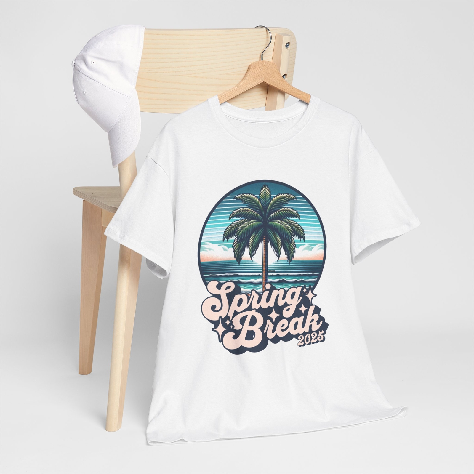 NEW! Spring Break 2025 Beach Palm Tree Vacation Heavy Cotton Tee | eBay
