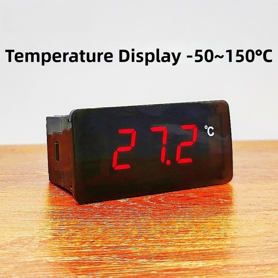 Embedded Thermometer LED Screen ABS Material Resolution 0.1°C Below 100 ...